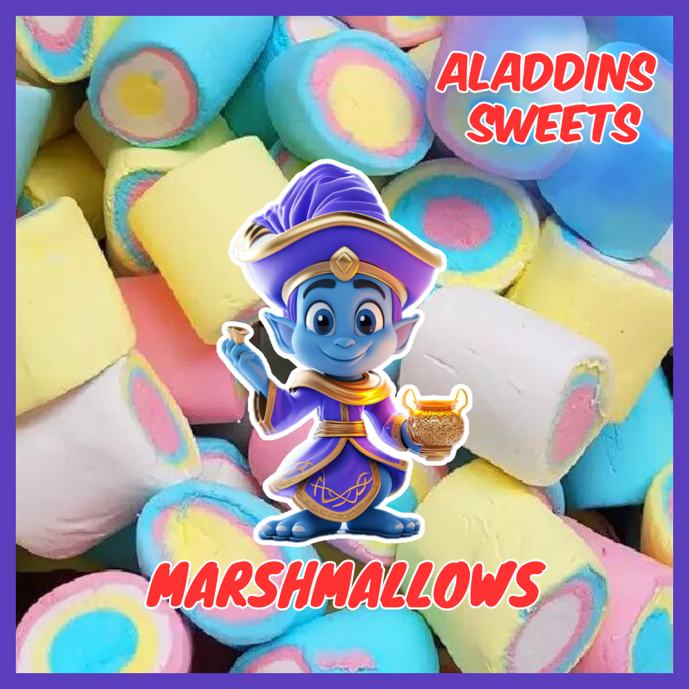 1KG Marshmallows | Soft & Fluffy Halal Sweets | Aladdin's Sweets ...