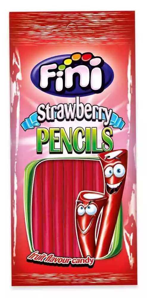 Pack of 12 Fini Halal Strawberry Pencils Fruit Flavour Candy ...